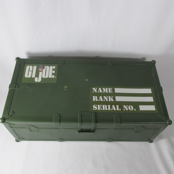 Hasbro | Toys | Gi Joe Army Green 3 Footlocker Storage Box Case W Rope ...